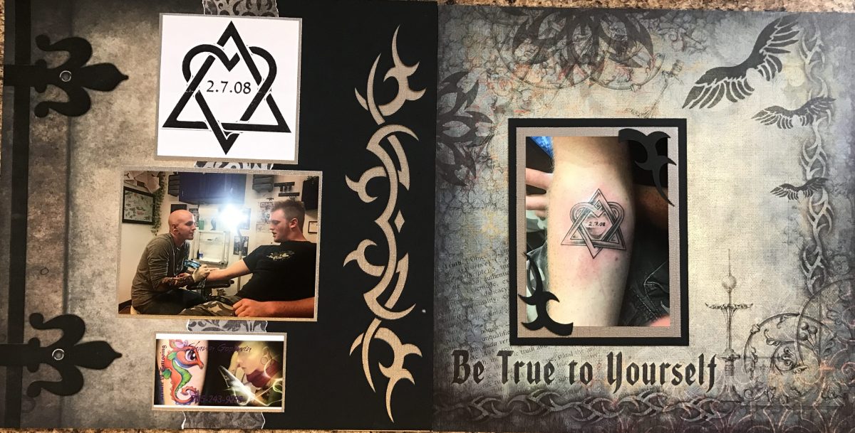 First Tattoo Scrapbook Design Ideas – MASCrapping